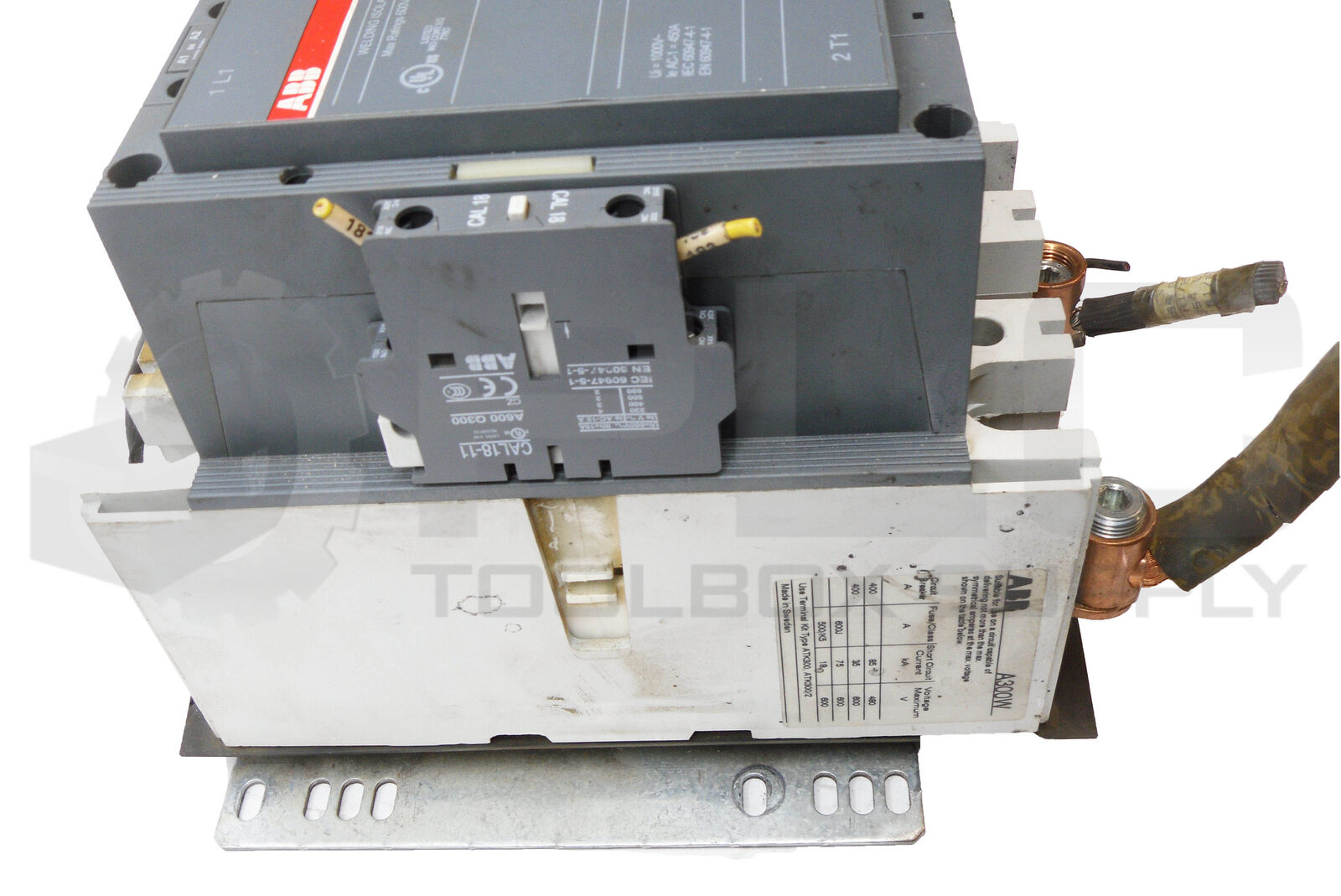 ABB A300W-20 WELDING ISOLATION CONTACTOR 600VAC 400A - PLC Toolbox Supply