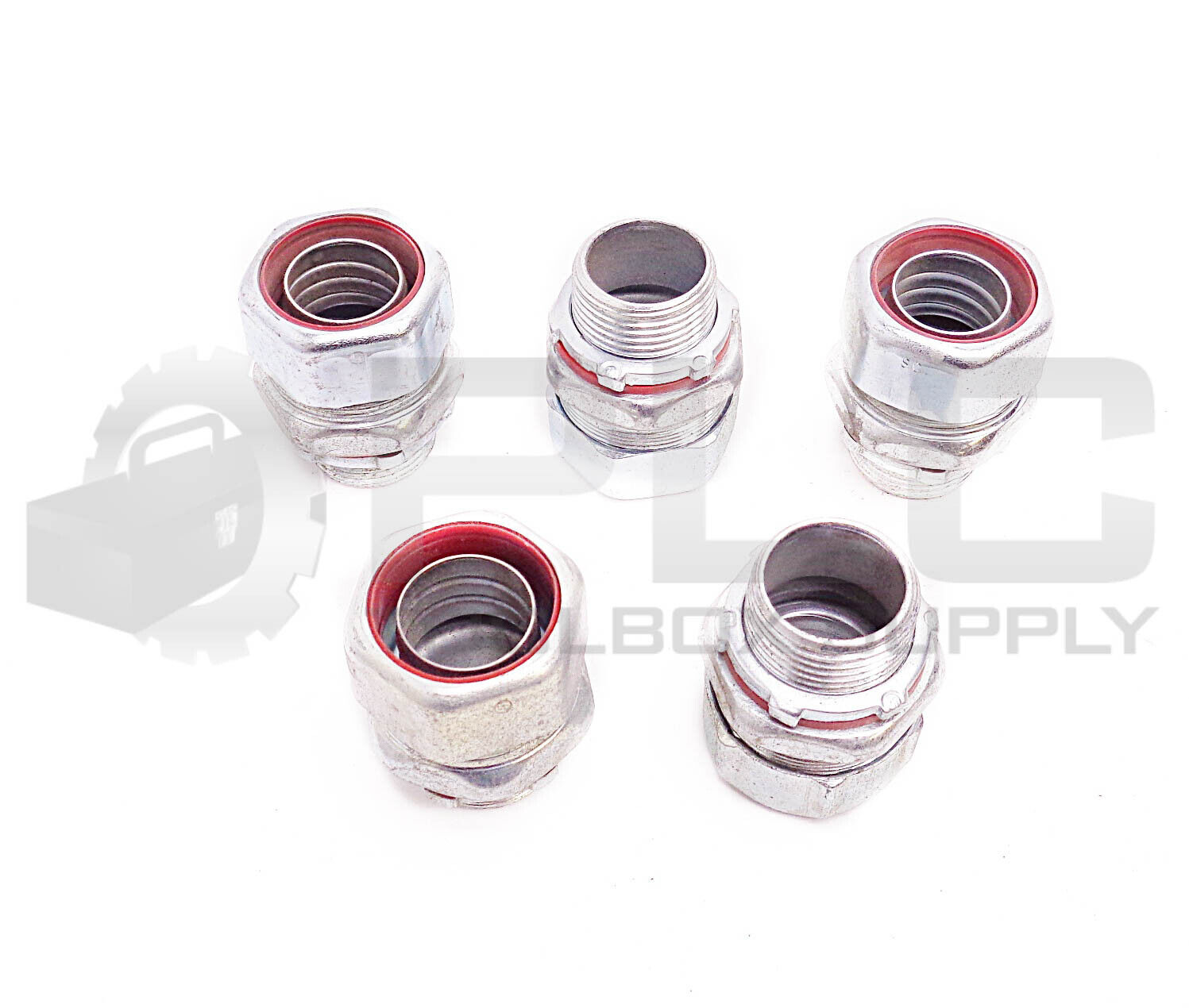 LOT OF 5 NEW 1" SC CONNECTOR FITTINGS - PLC Toolbox Supply