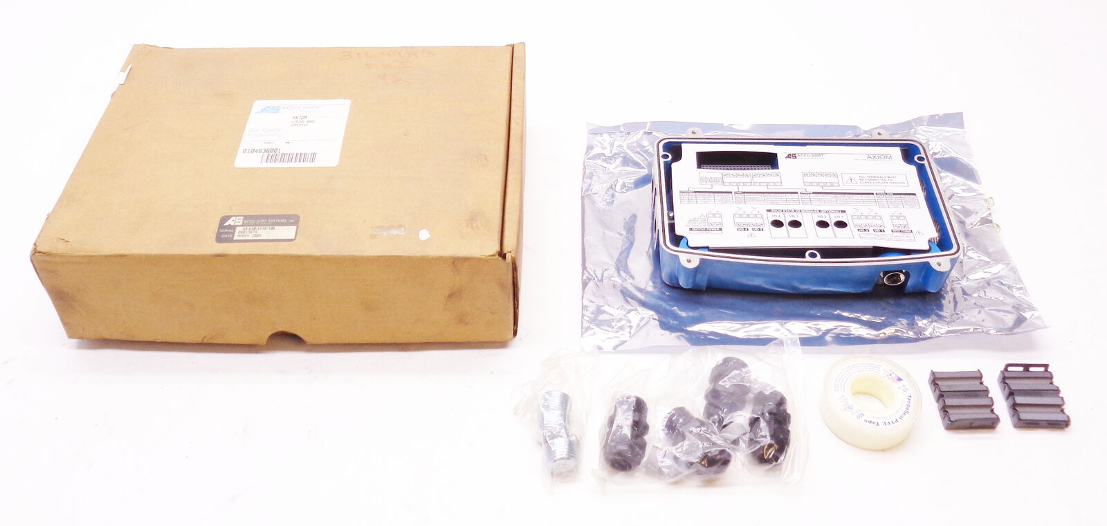 NEW ACCU-SORT 0104636001 REV 2 AXIOM WIRING BASE - PLC Toolbox Supply