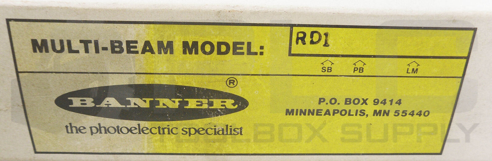 NEW BANNER RD1 MULTI BEAM SCANNER BLOCK 17629 SBRD1 - PLC Toolbox Supply