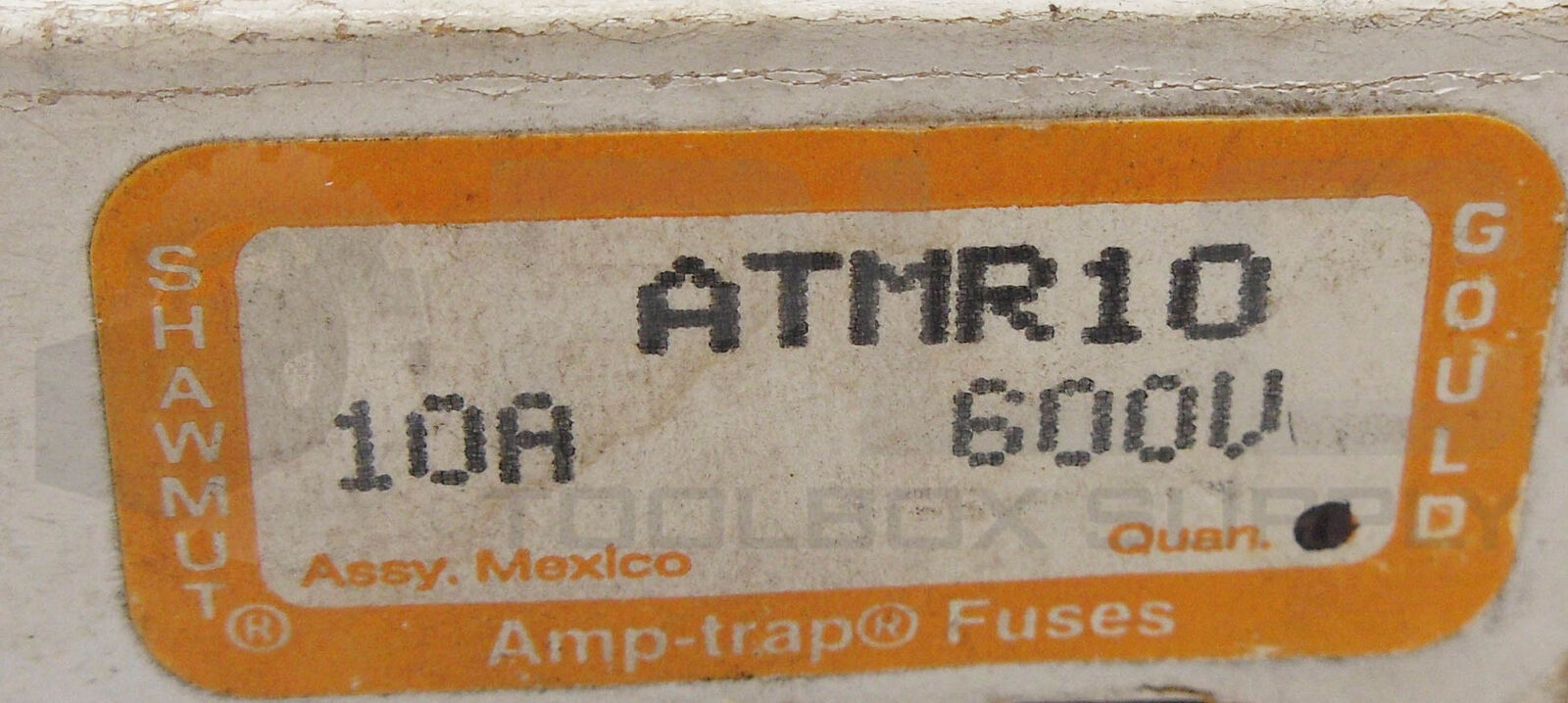 NEW BOX OF 7 GOULD SHAWMUT ATMR10 CURRENT LIMITING FUSES CLASS CC ...