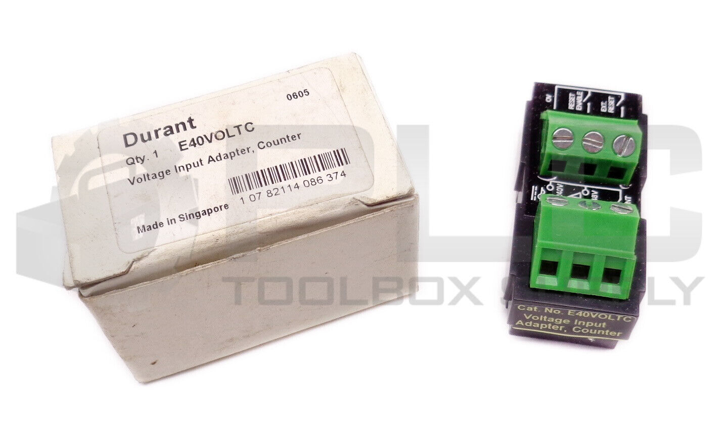 NEW DURANT E40VOLTC VOLTAGE INPUT ADAPTER COUNTER - PLC Toolbox Supply