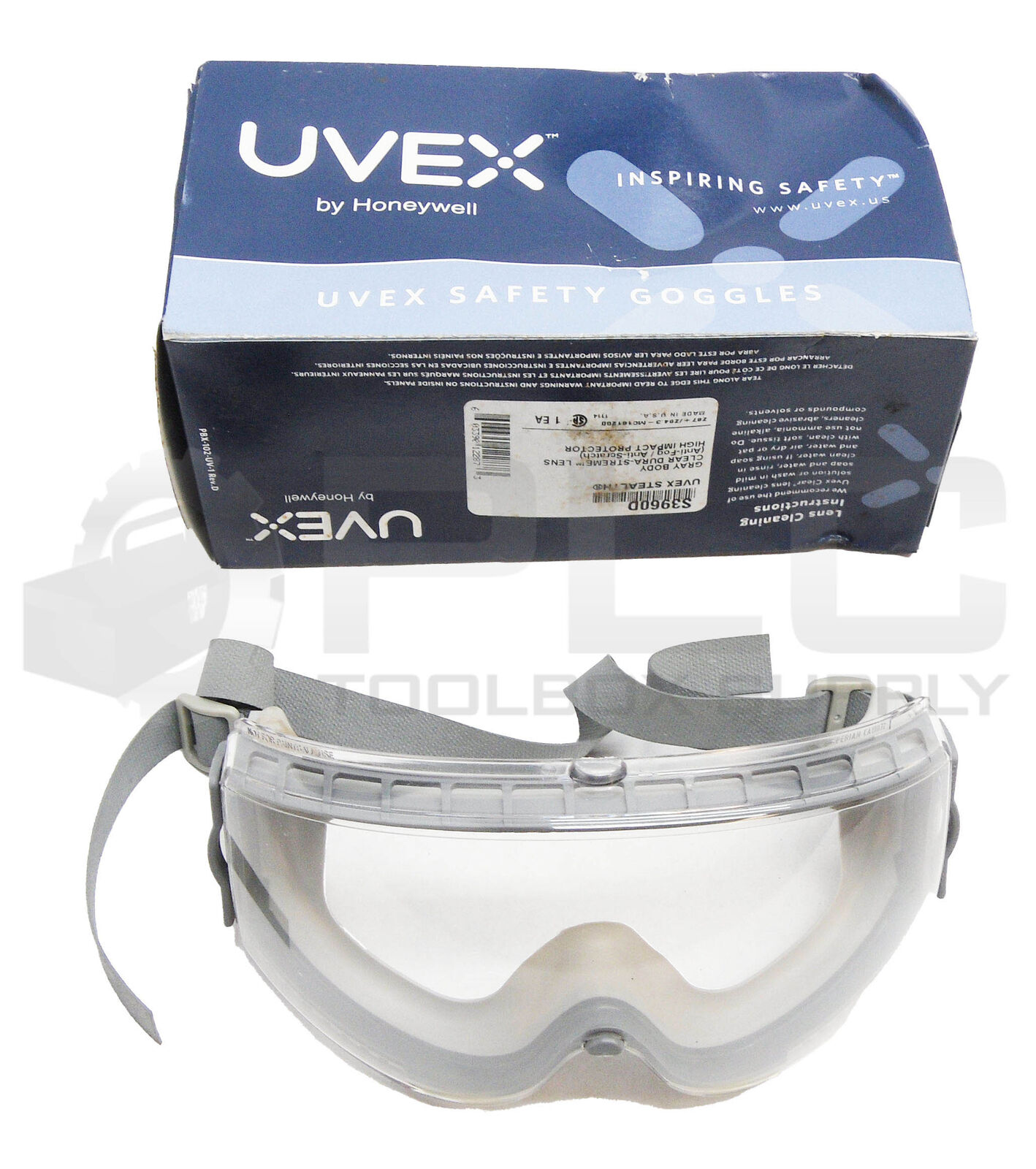 NEW HONEYWELL S3960D UVEX SAFETY GOGGLES ANTI FOG/ANTI SCRATCH - PLC ...