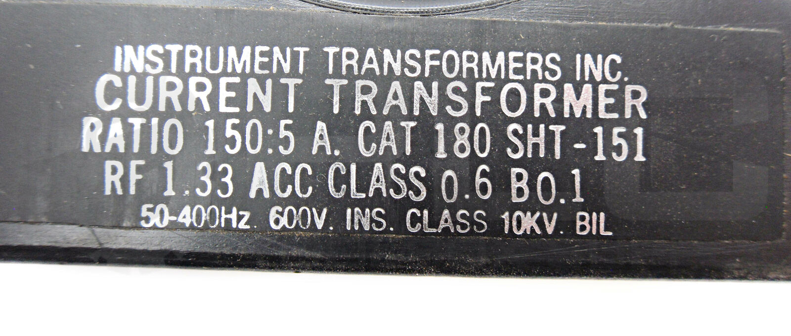 NEW INSTRUMENT TRANSFORMERS 180 SHT-151 CURRENT TRANSFORMER 150:5 50 ...