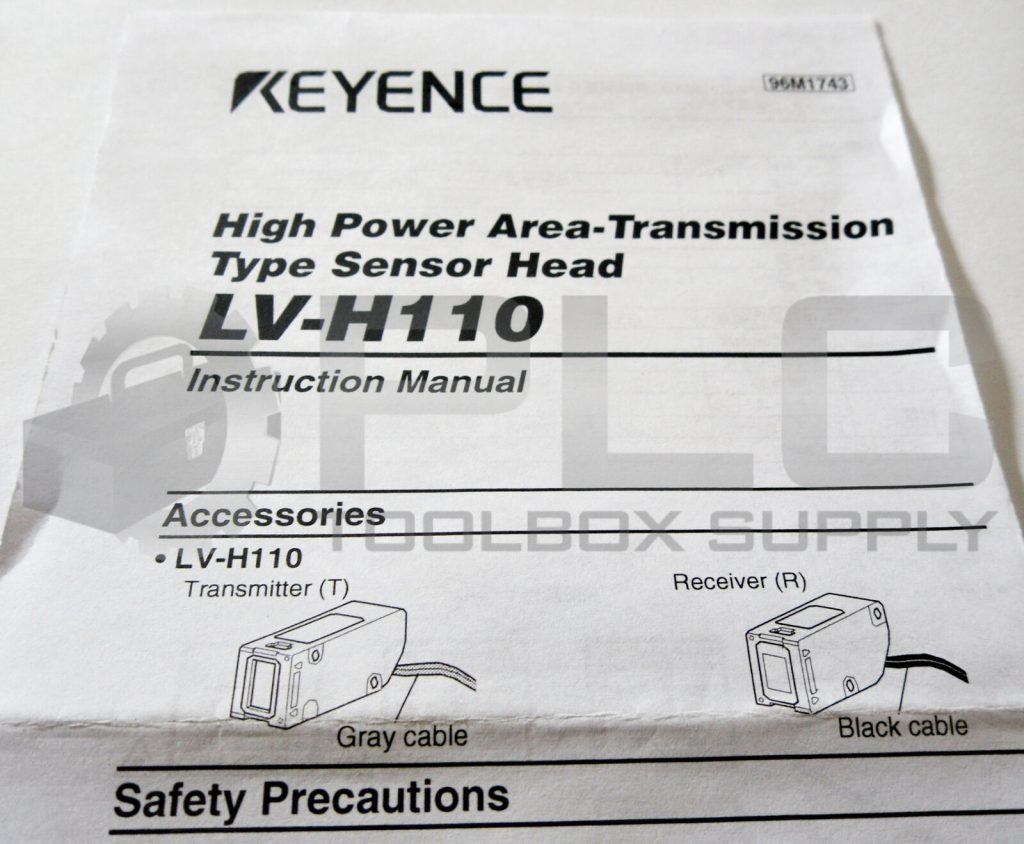 NEW KEYENCE LV-H110 THRUBEAM TRANSMISSIVE SENSOR HEAD – TRANSMITTER ...