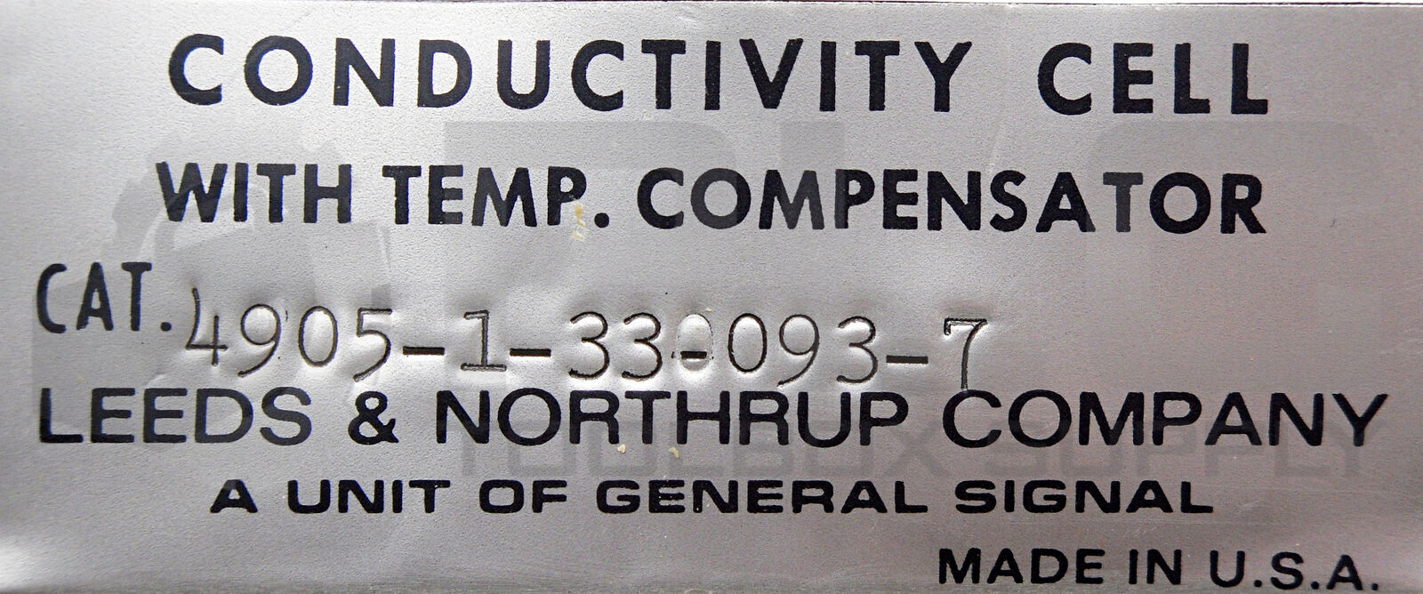 NEW LEEDS & NORTHRUP CO. 4905-1-33-0093-7 CONDUCTIVITY CELL W/ TEMP ...