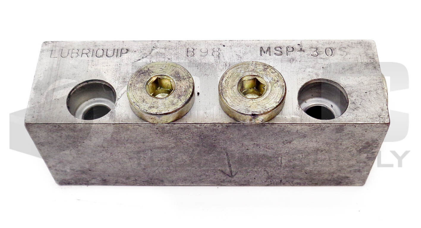 NEW LUBRIQUIP MSP-30S MANIFOLD DIVIDER VALVE - PLC Toolbox Supply