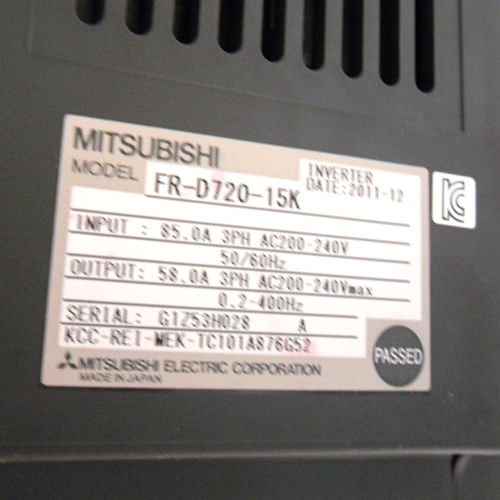 NEW MITSUBISHI FR-D720-15K MICRO INVERTER - PLC Toolbox Supply