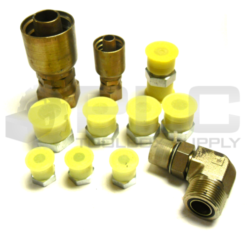 NEW MIXED LOT OF 11 PARKER BASE, REDUCER, UNION, 90 DEGREE AND ADAPTER ...