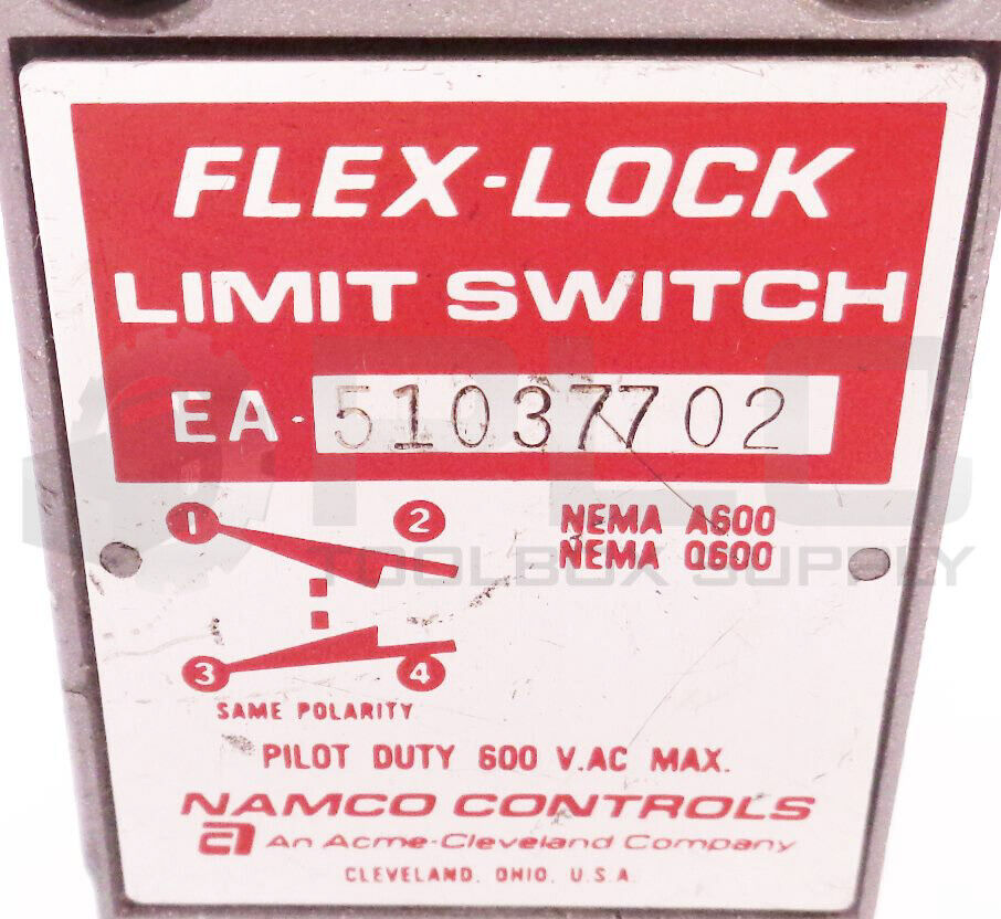 NEW NAMCO EA-51037702 FLEX-LOCK LIMIT SWITCH 600VAC, EA51037702 - PLC ...