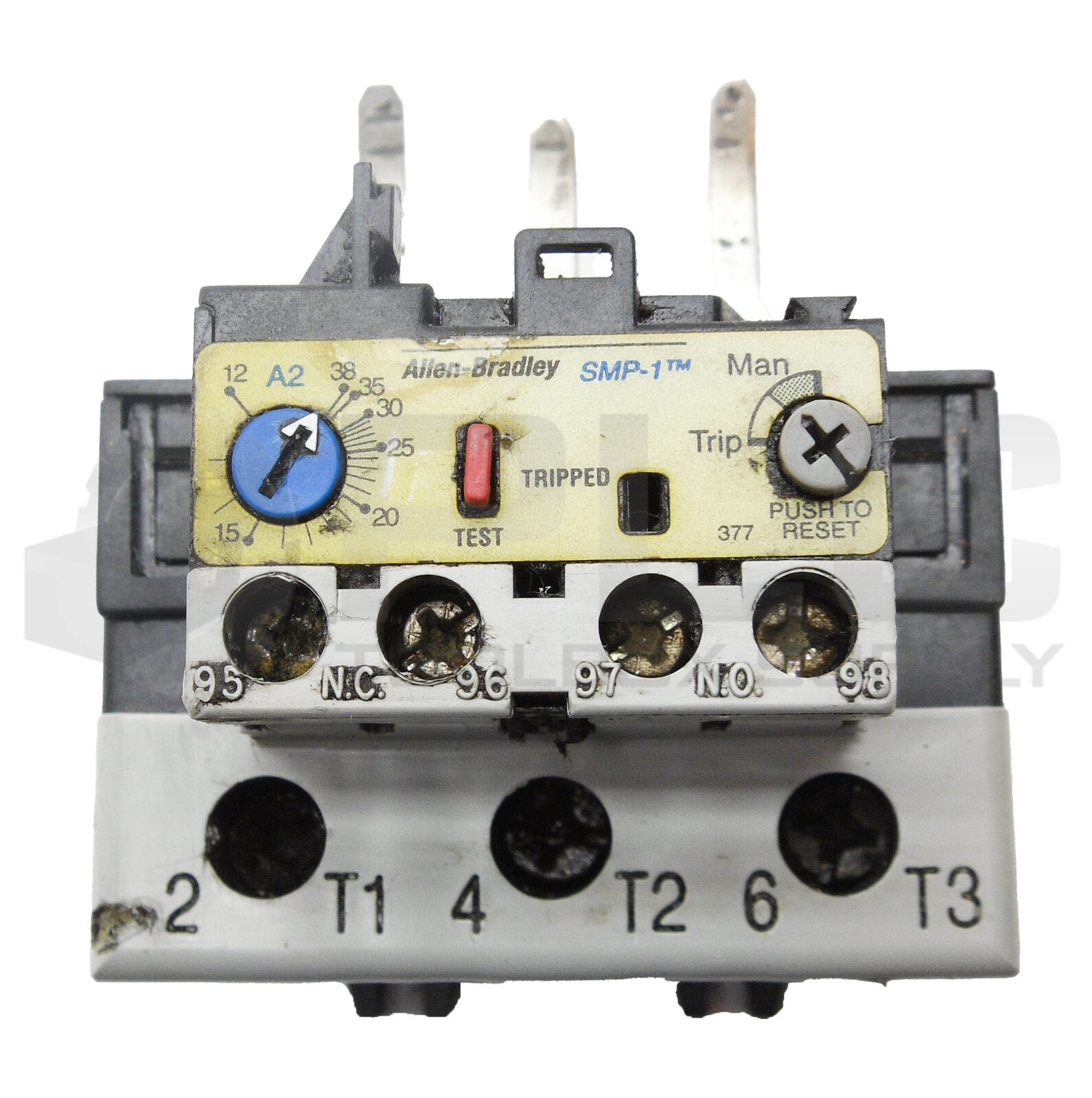 ALLEN BRADLEY 193-A1H2 SER A OVERLOAD RELAY SMP-1 12-38A 10 TRIP CLASS ...
