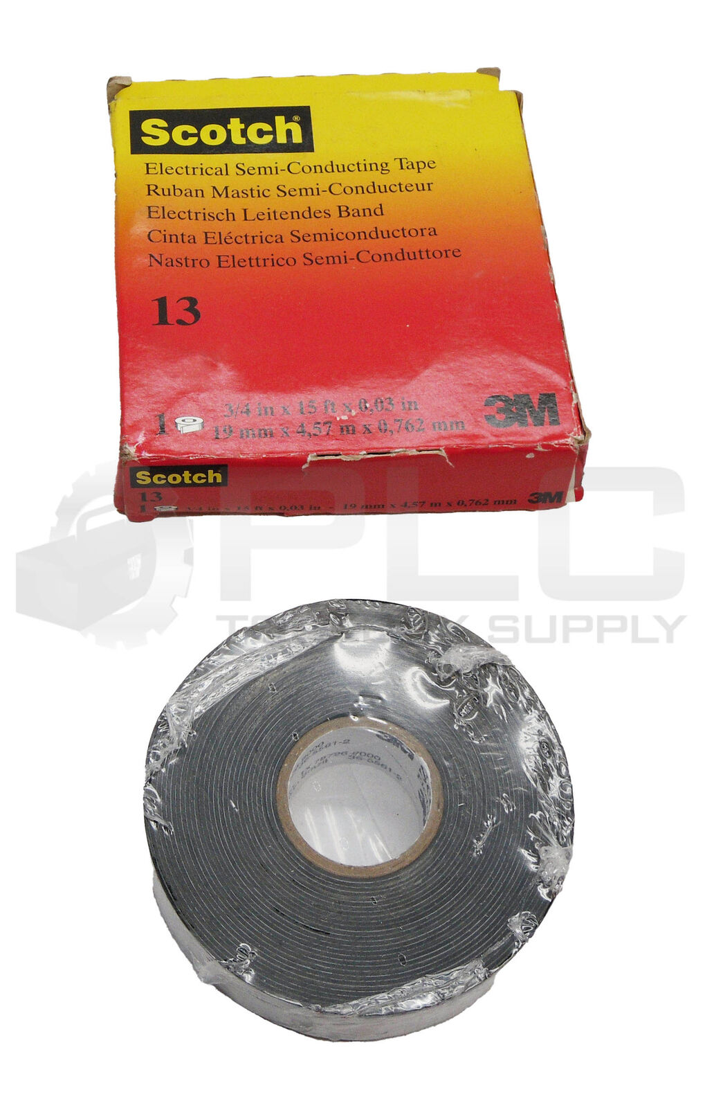 LOT OF 4 NEW 3M SCOTCH 13 ELECTRICAL SEMI-CONDUCTING TAPE 3/4"X15'X0.03 ...