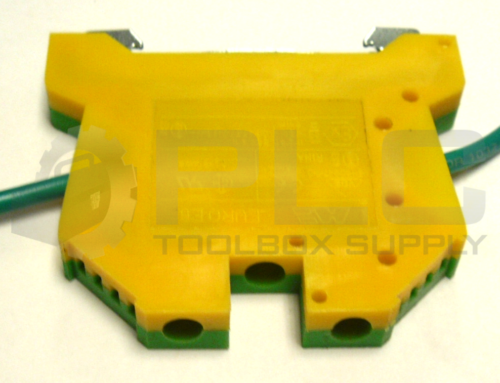 LOT OF 5 EURO E6 GREY GROUNDING TERMINAL BLOCKS - PLC Toolbox Supply