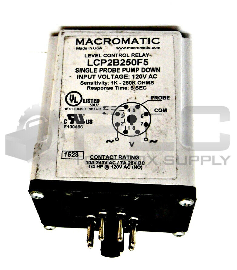 MACROMATIC LCP2B250F5 CONTROL RELAY - PLC Toolbox Supply