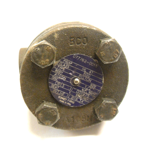 NEW BONNEY FORGE HL41 800 A105N 1/2 PISTON - PLC Toolbox Supply