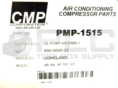 NEW CMP PMP-1515 AIR CONDITIONING COMPRESSOR PARTS - PLC Toolbox Supply