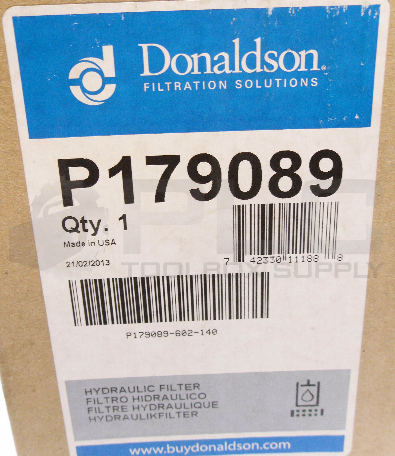 NEW DONALDSON P179089 HYDRAULIC FILTER - PLC Toolbox Supply