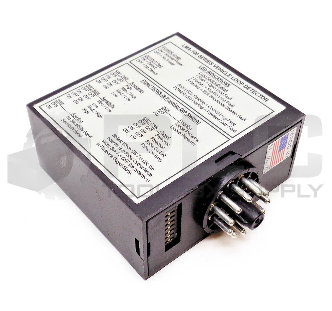 NEW EDI LMA-0100-LV REV D LMA-100 SERIES VEHICLE LOOP DETECTOR - PLC ...