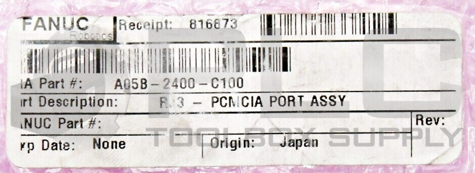 NEW FANUC A05B-2400-C100 RJ3 – PCMCIA PORT ASSEMBLY - PLC Toolbox Supply