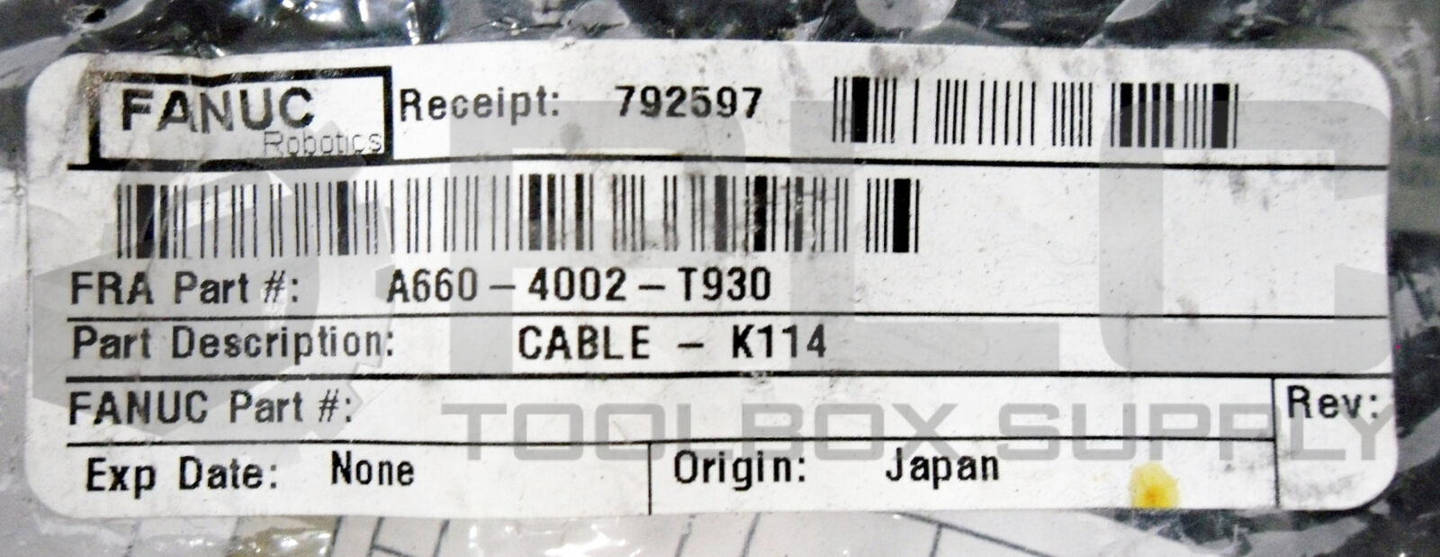 NEW FANUC A660-4002-T930 CABLE ASSEMBLY K114 WITH MULTIPLE CONNECTORS ...