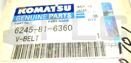 NEW KOMATSU 6245-81-6360 BELT - PLC Toolbox Supply