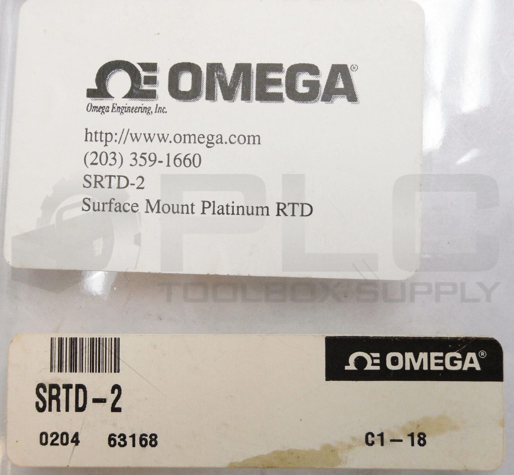 NEW OMEGA ENGINEERING SRTD-2 SURFACE MOUNT PLATINUM RTD SENSOR - PLC ...